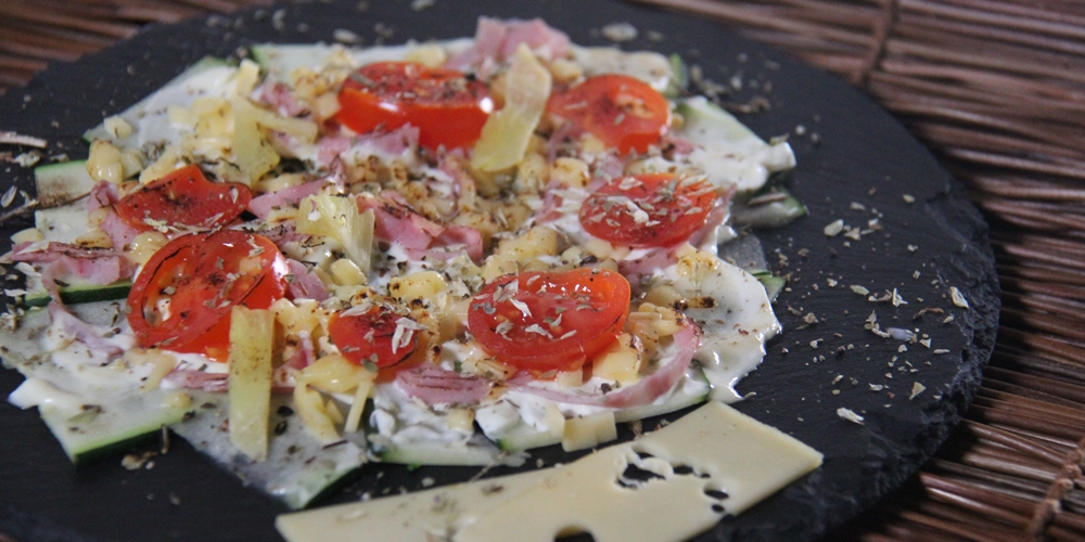 Pizza com Base de Courgette - Nutricia